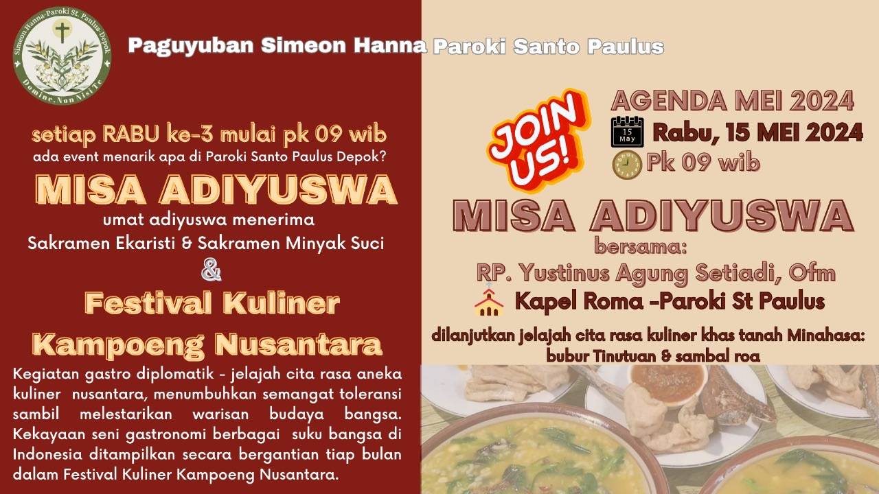 Paroki St Paulus Depok – Servite In Caritate